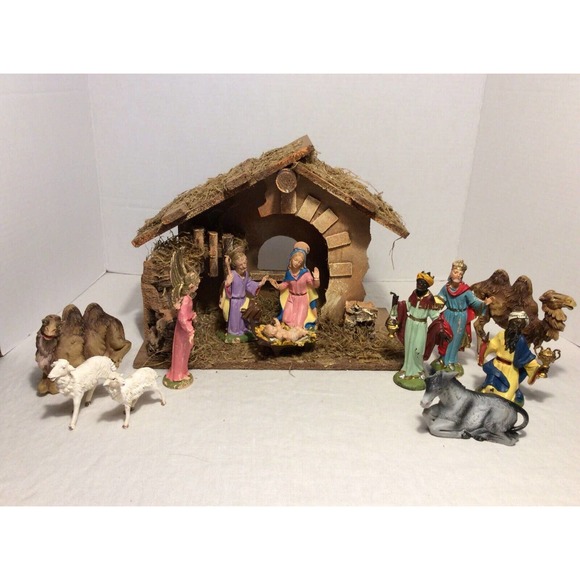 Fontanini | Holiday | Vintage Fontanini Nativity Set Crche Depose Italy ...